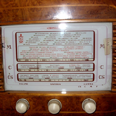 DI FLAVIANO Antichità - Radio d'epoca CROSLEY Mod. 327 - Anno 1948